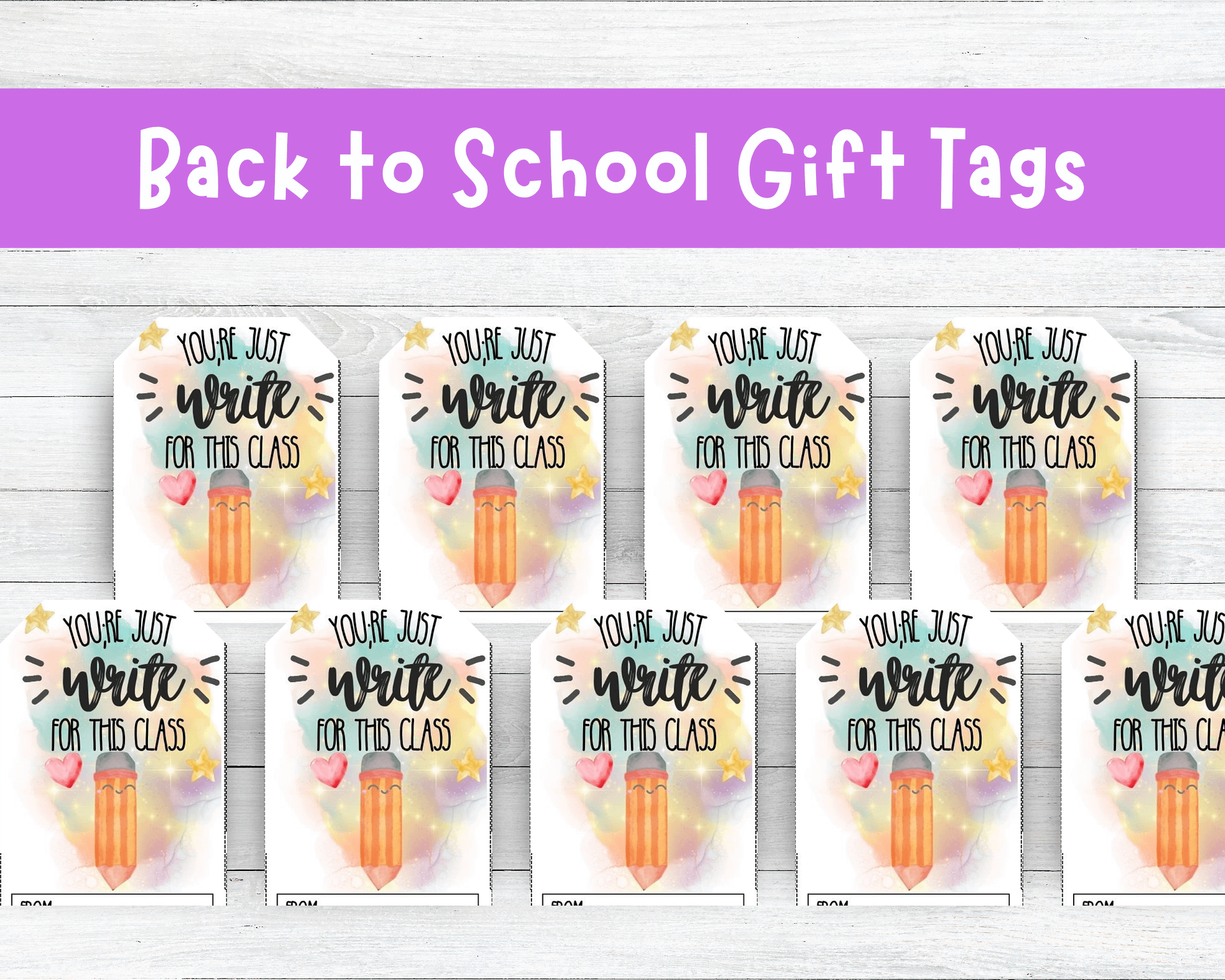 Cute Printable Gift Tags for Teachers to Surprise Their Students ...