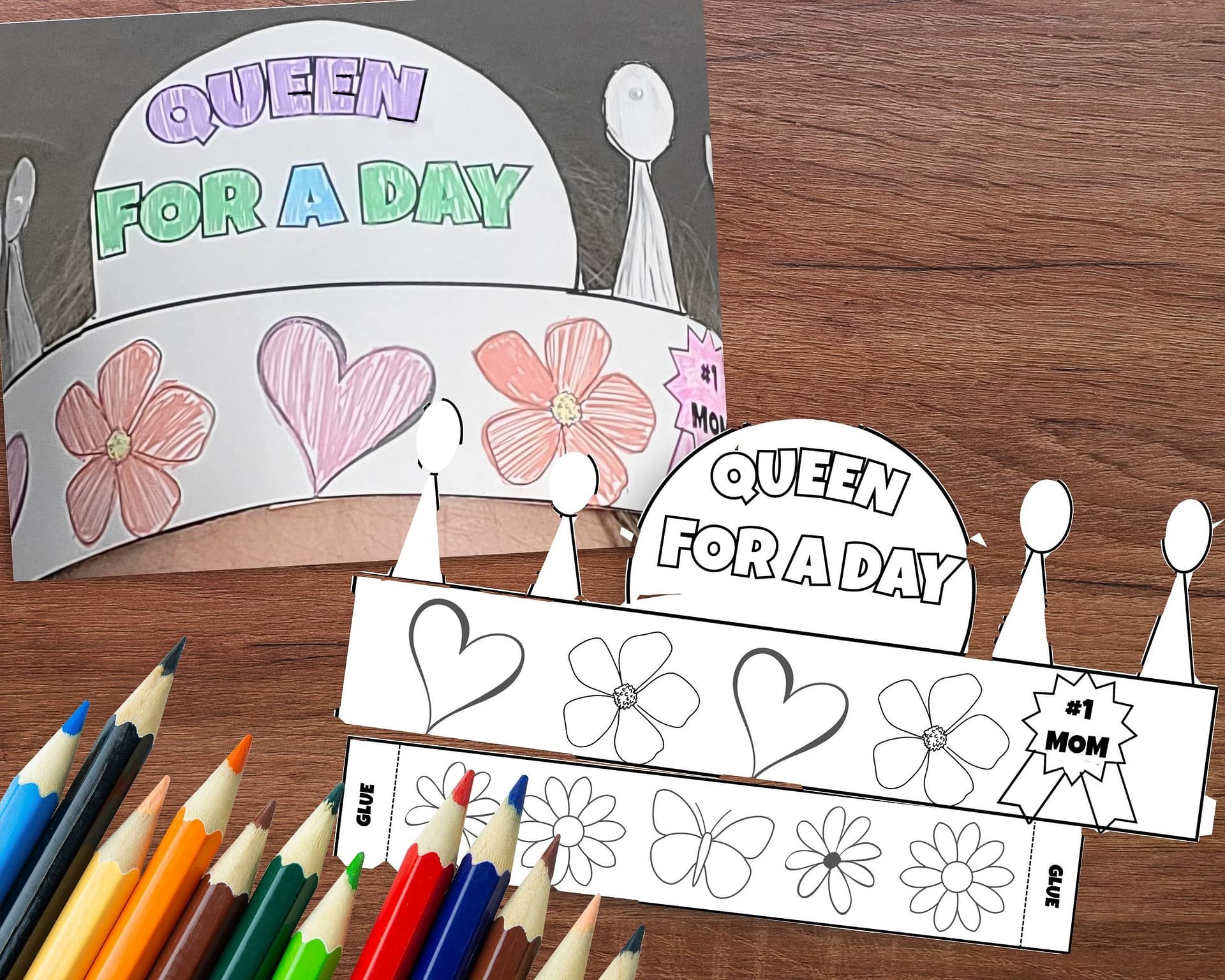 Mothers Day Crown Crafts, Mother's Day Activity, Mothers Day Craft ...